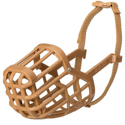 Cage Muzzle for Toy Small Medium or Large Breed Dog Beige or Black – My ...